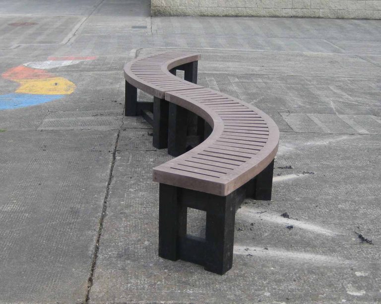 Wave Bench - Murray's Recycled Plastic