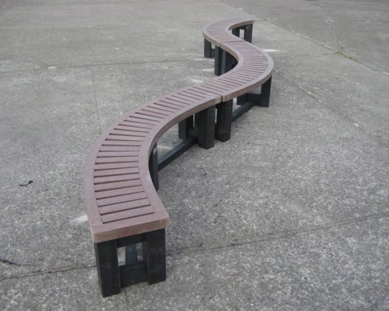 Wave Bench - Murray's Recycled Plastic